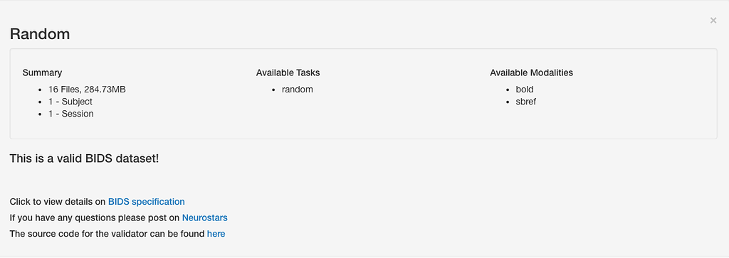 BIDS validator: error code 90 with physio files - bids - Neurostars