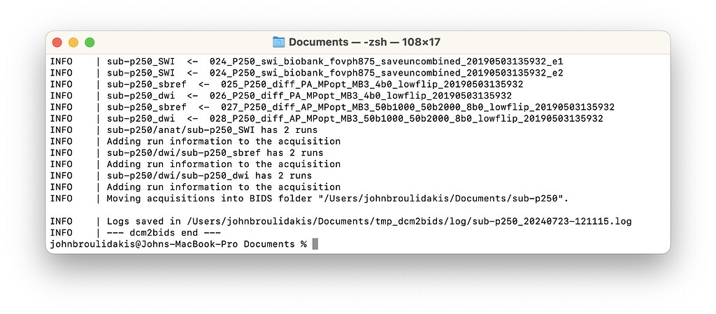 Dcm2bids ignoring the customLabels flag - bids - Neurostars