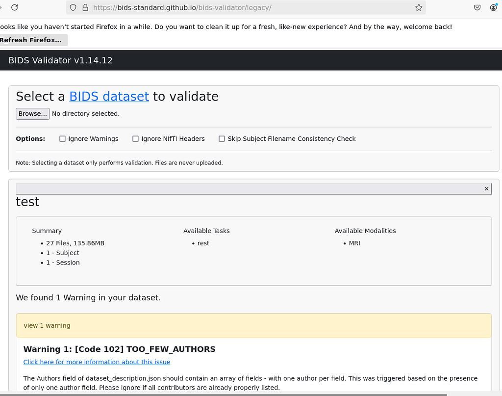 BIDS validator not finding dwi modality - Software Support - Neurostars