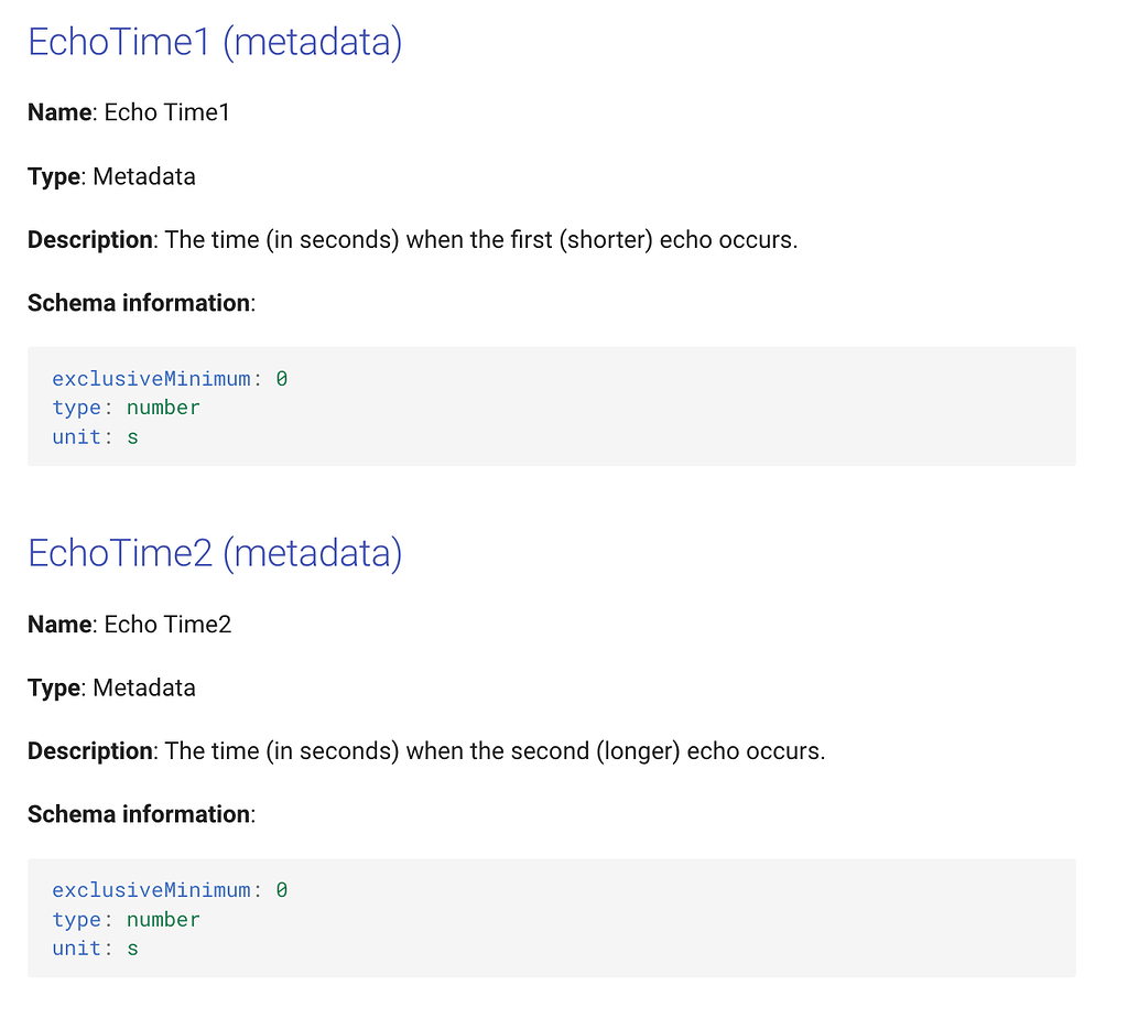 HBN Site-SI MRI data:: BIDS validation:: Error code 15 - ECHO_TIME1-2 ...