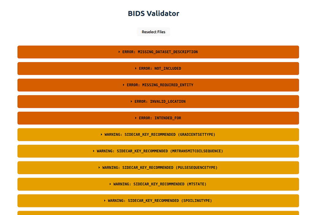 BIDS validator messages bewildering on `heudiconv` converted dataset(s) - Software Support ...