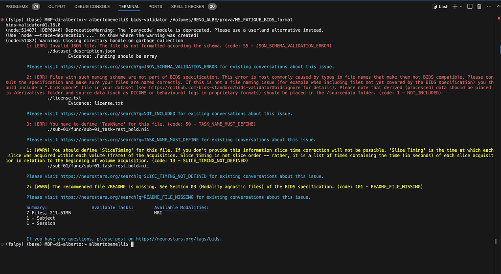 fMRIprep BIDS Validation - Software Support - Neurostars