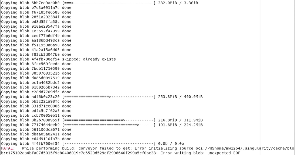 Qsiprep image create EOF Error - Software Support - Neurostars