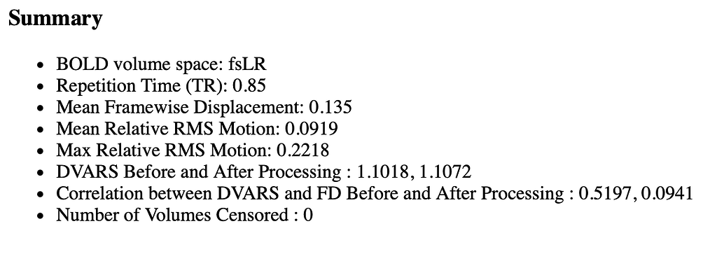 XCP-D QC: Interpreting DVARS, FD Correlation, Registration, and Summary Reports - xcp_d - Neurostars